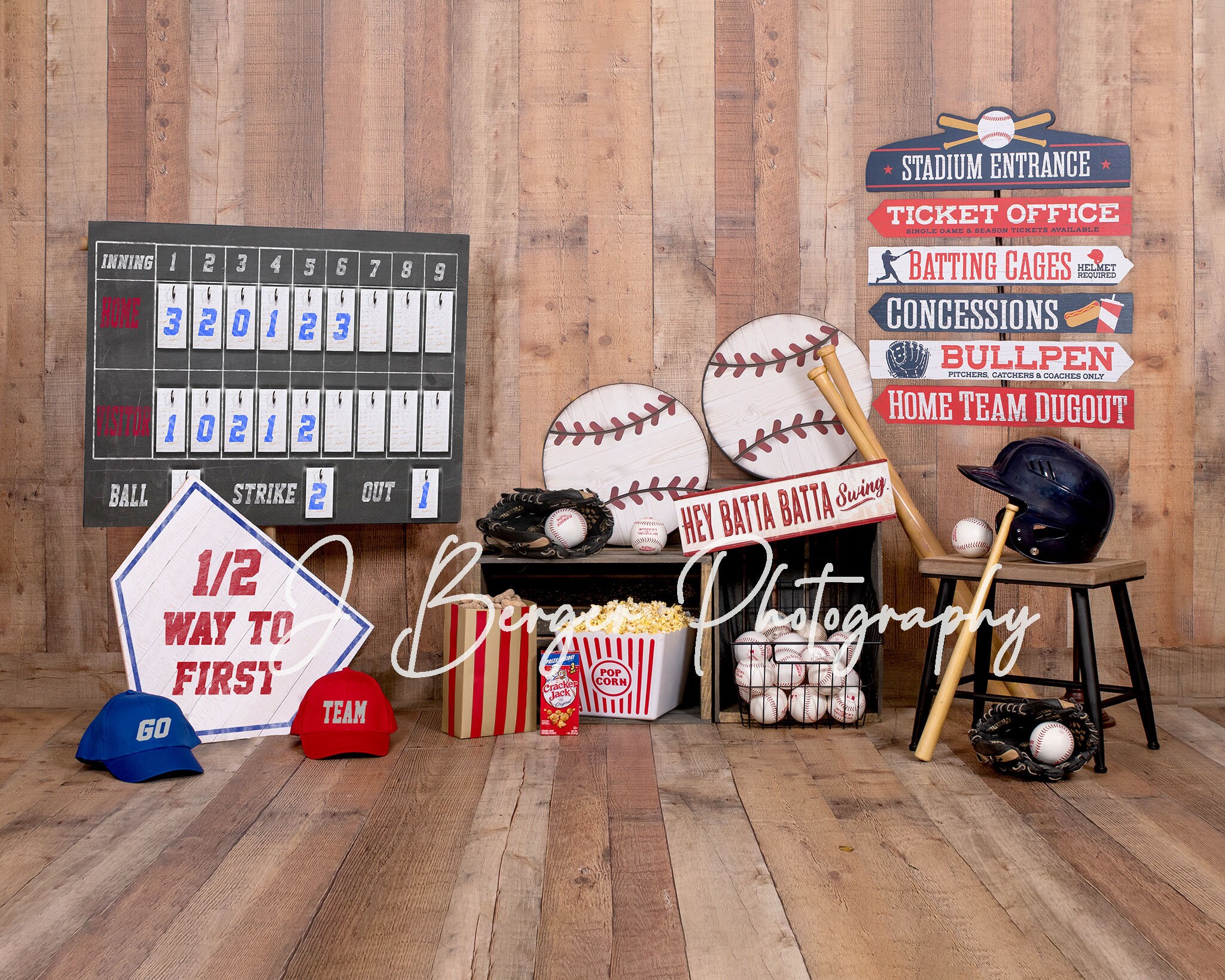 Digital Backdrop Baseball Theme Half Way to First. Six Month Old ...