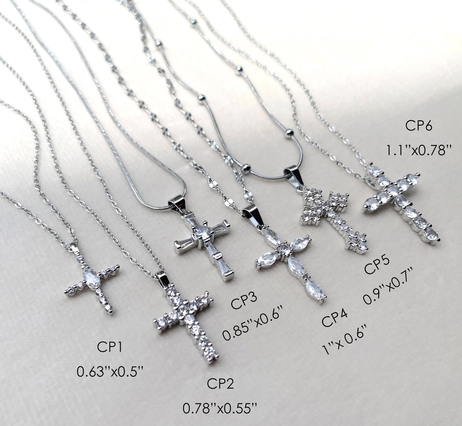 Diamond Cross Pendant Necklace in Custom Silver Rope Box Snake Cable ...