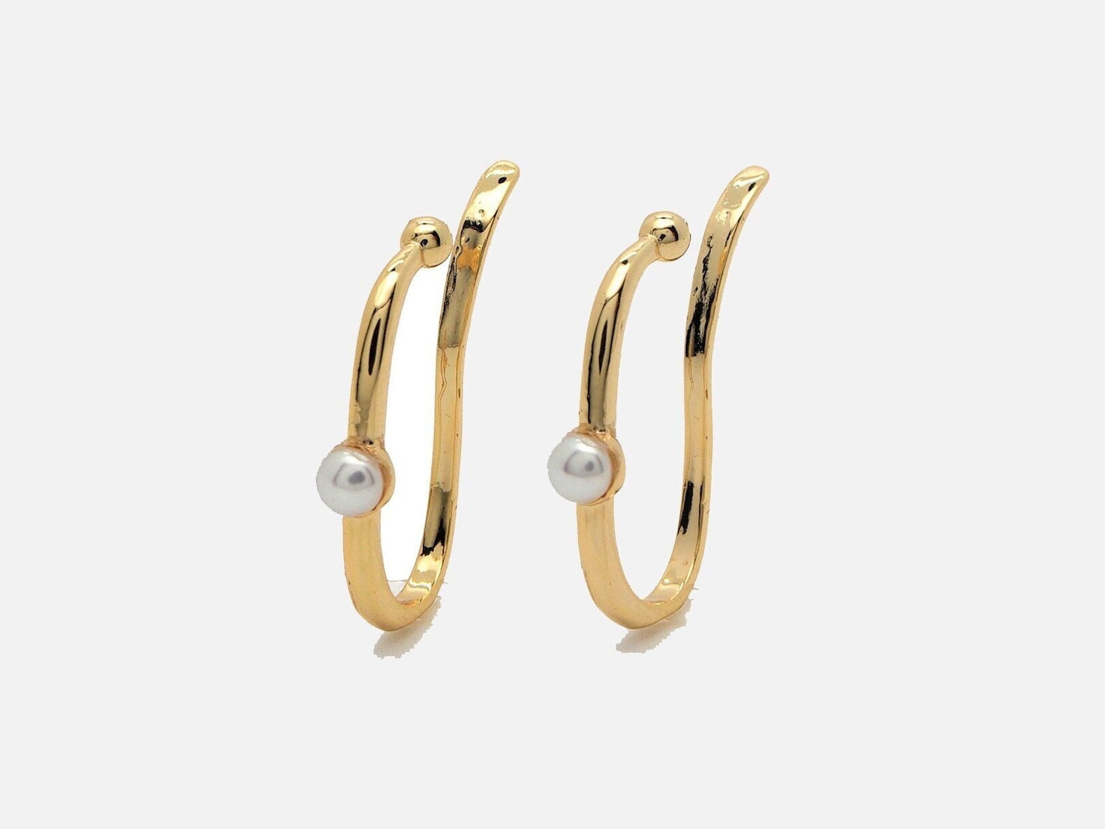 Freshwater Pearl Ear Cuffs: 14k Gold Filled No Piercing Lobe Cuffs - Etsy