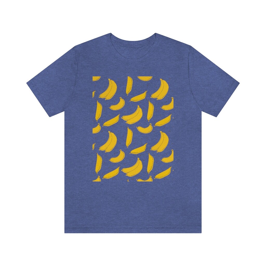 Bananas Jersey Short Sleeve Tee Fruit Yellow Dots - Etsy