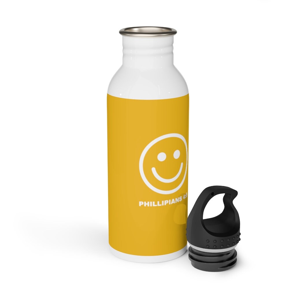 Smiley Face Stainless Steel Water Bottle - Etsy