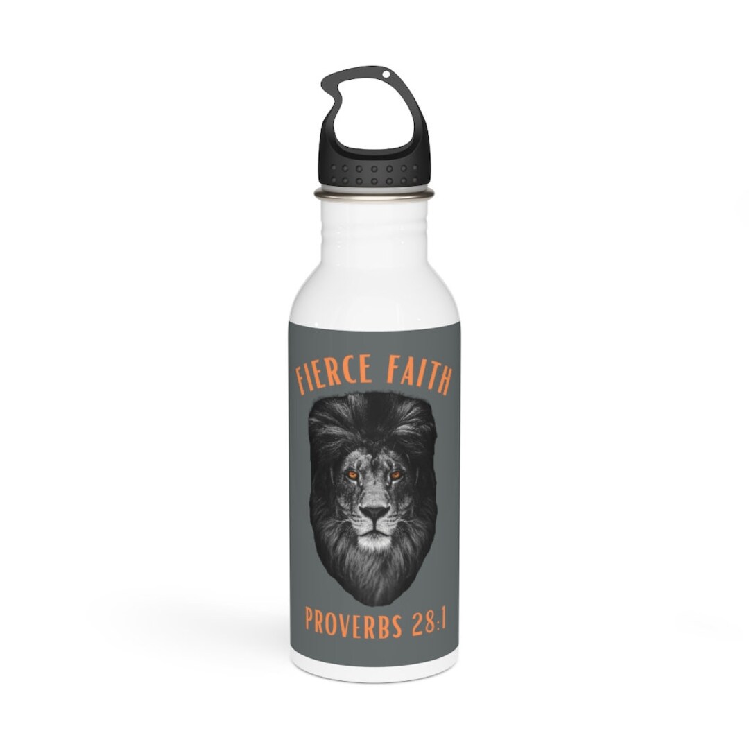 Fierce Faith Stainless Steel Water Bottle - Etsy