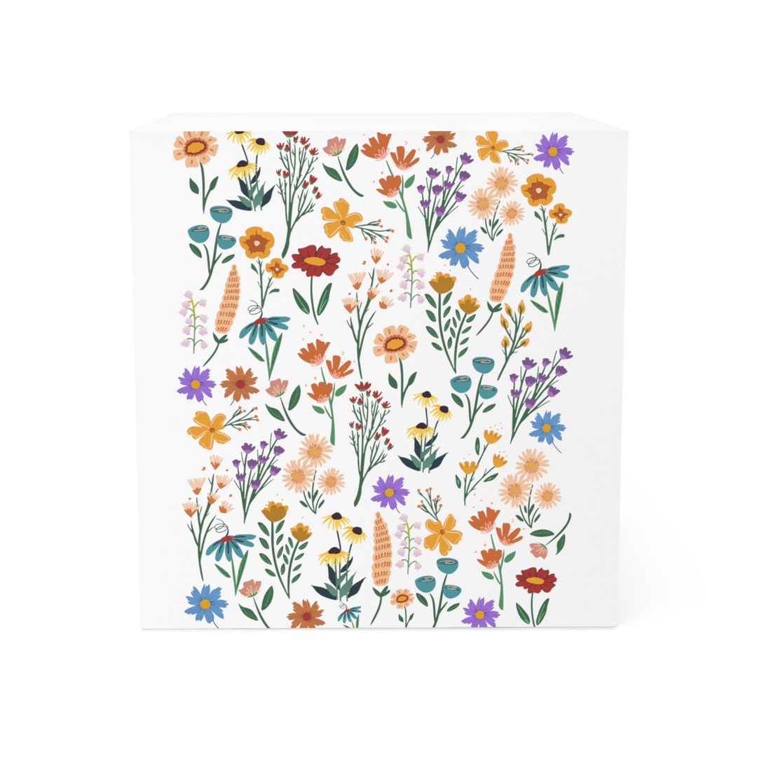 Wildflowers Note Cube - Etsy