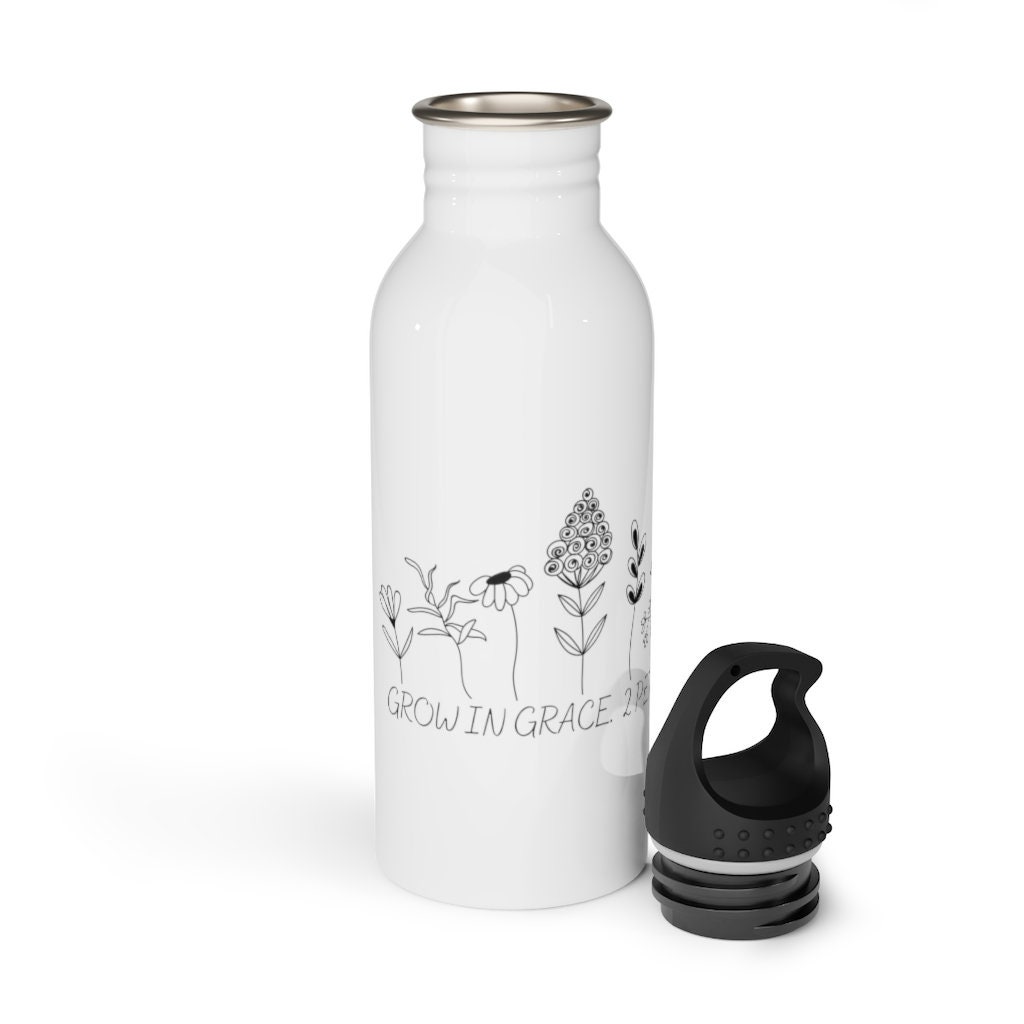 Grow in Grace Stainless Steel Water Bottle - Etsy