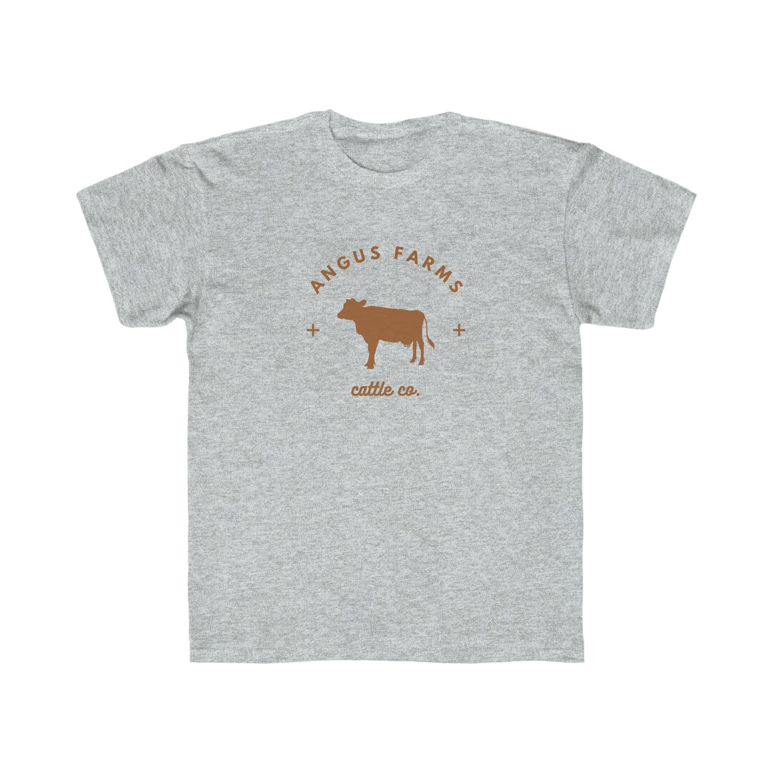 Angus Kids Regular Fit Tee Cow Farm Cattle - Etsy