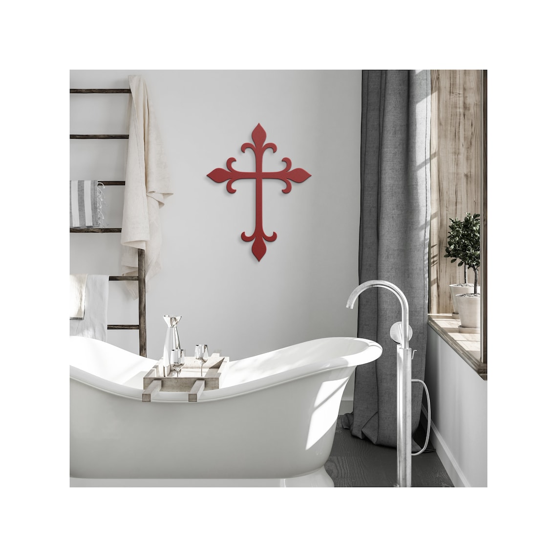 Pretty Cross Metal Wall Art - Etsy