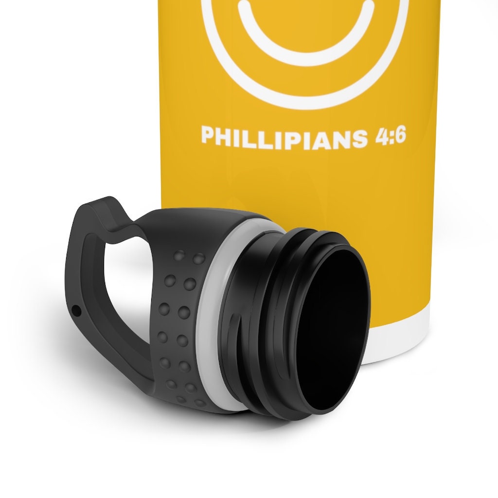 Smiley Face Stainless Steel Water Bottle - Etsy