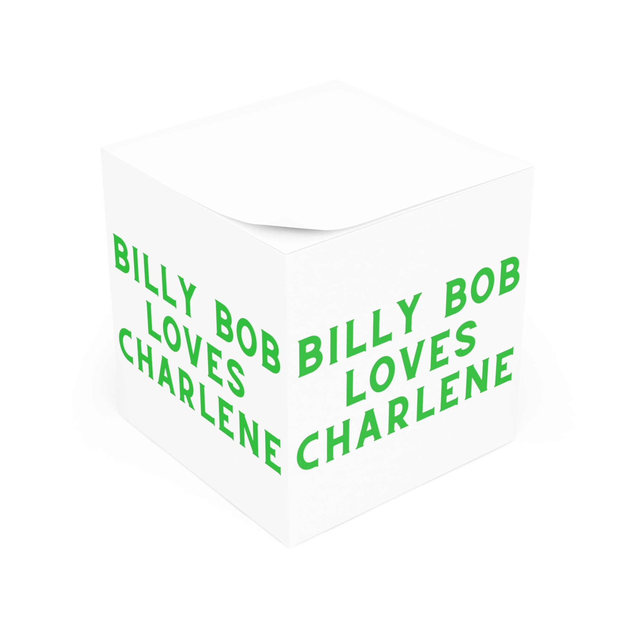 Billy Bob Note Cube John Deere Green Country Music Loves Charlene Office Supplies - Etsy