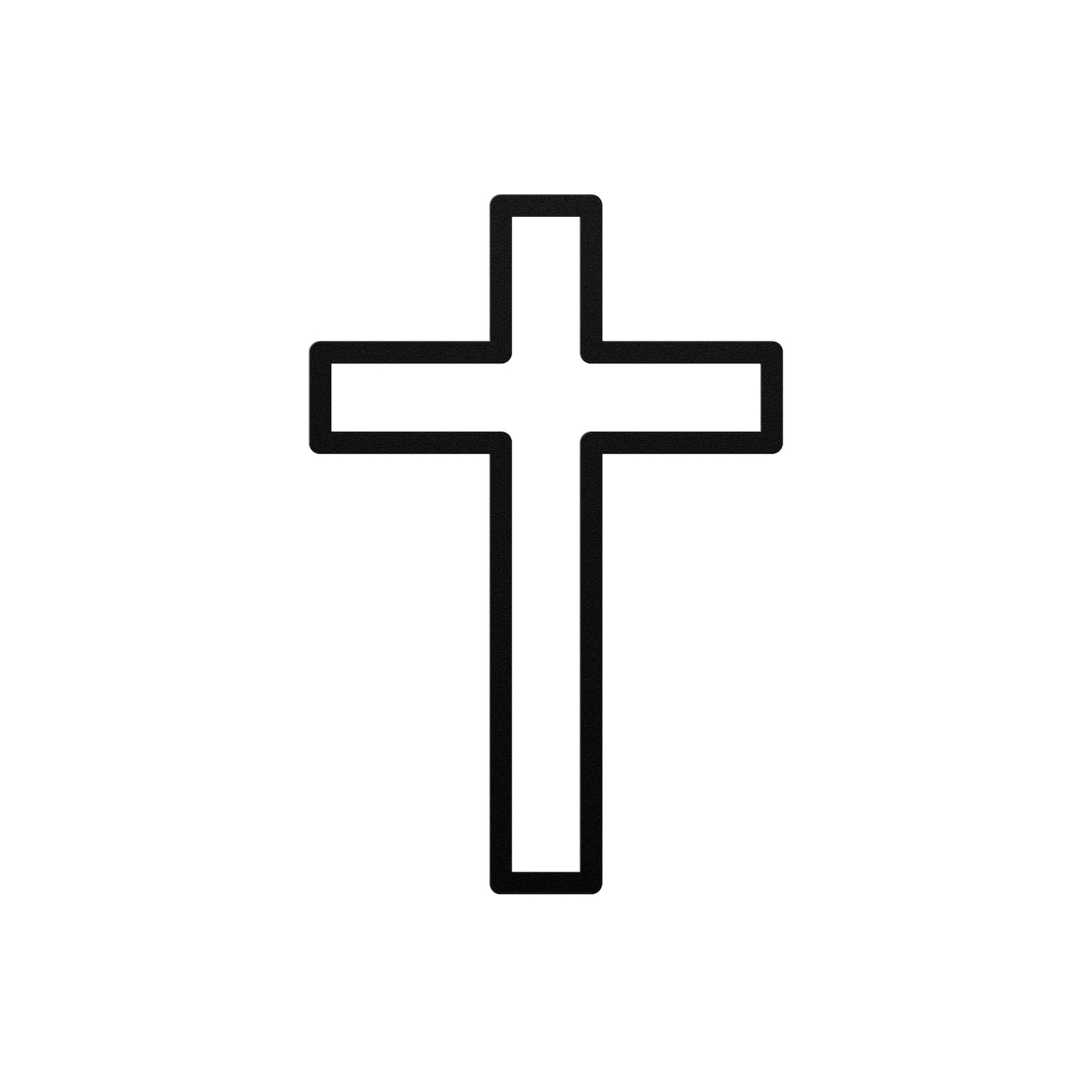 Cross Outline Metal Wall Art - Etsy