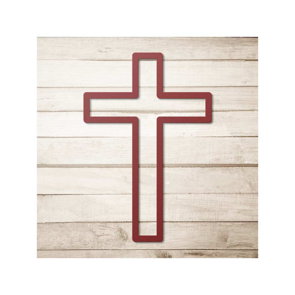 Cross Outline Metal Wall Art - Etsy