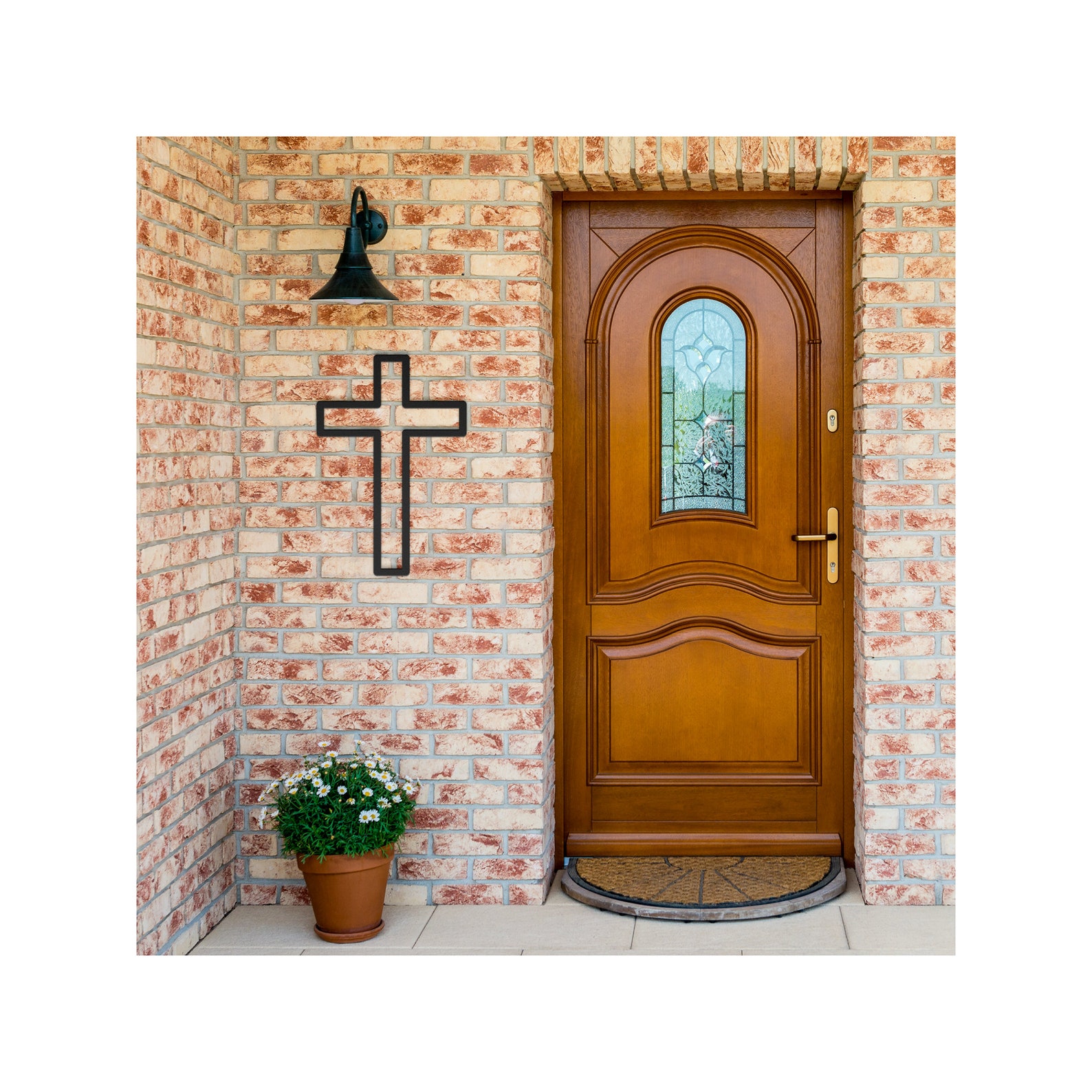 Cross Outline Metal Wall Art - Etsy