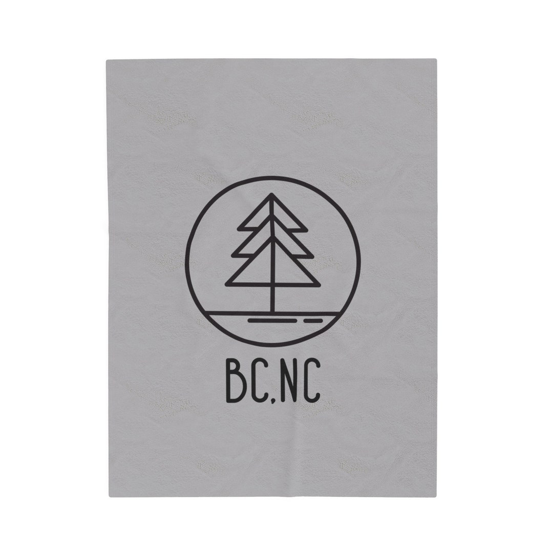 BCNC Velveteen Plush Blanket Bryson City North Carolina Tree Throw - Etsy