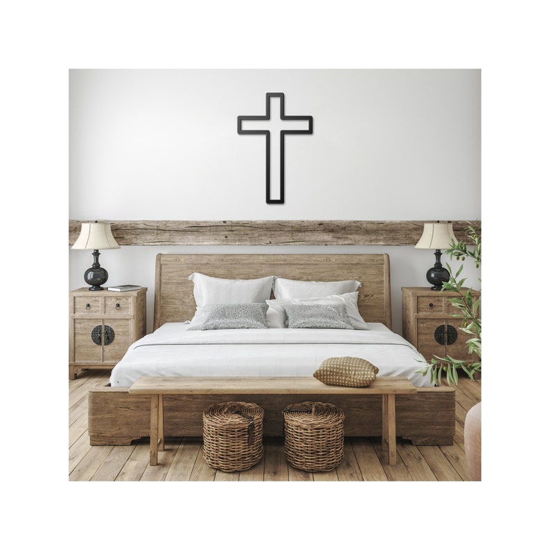 Cross Outline Metal Wall Art - Etsy