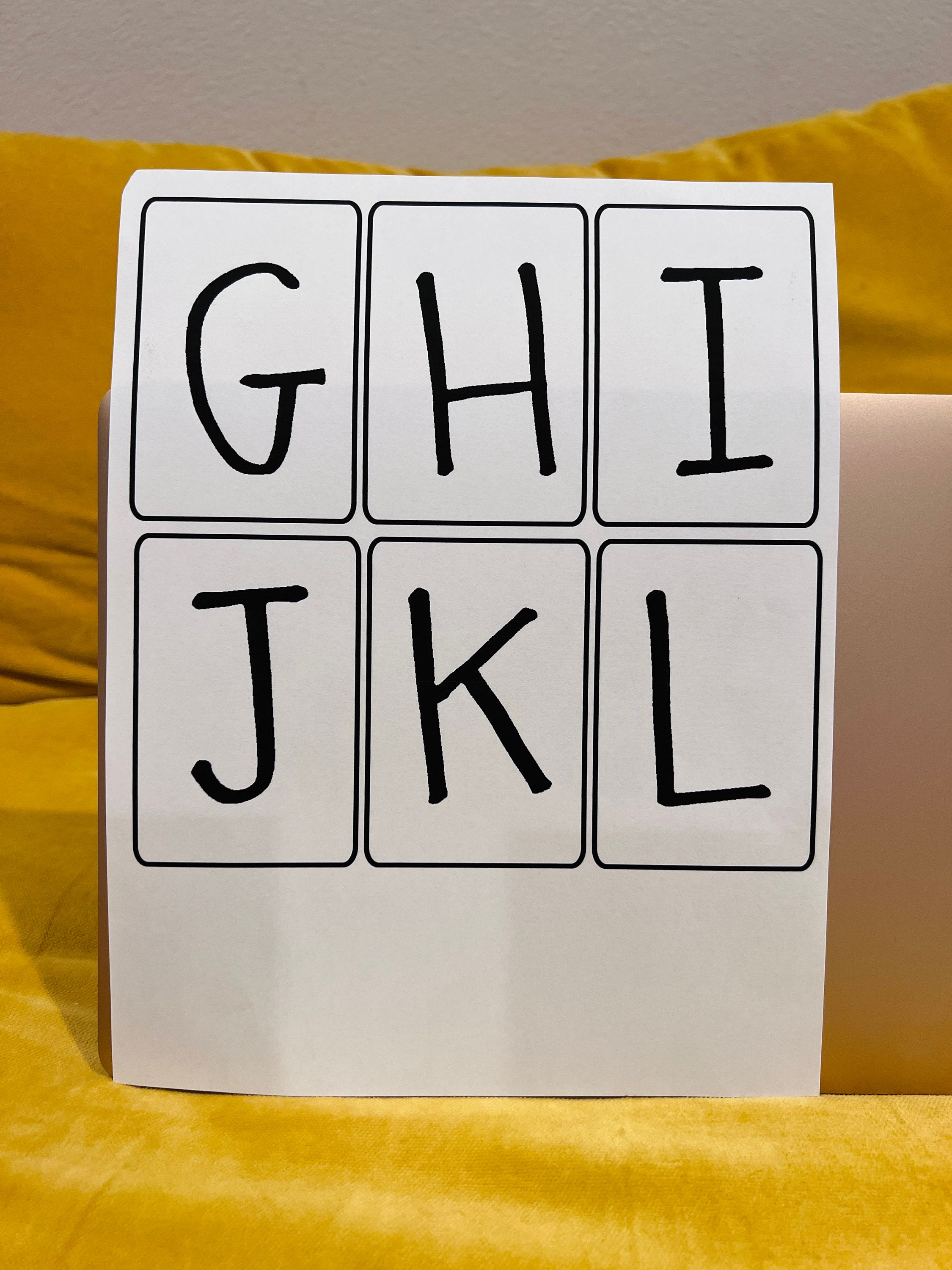 Digital PDF Download - Alphabet Flashcards - Handwritten Capital ...