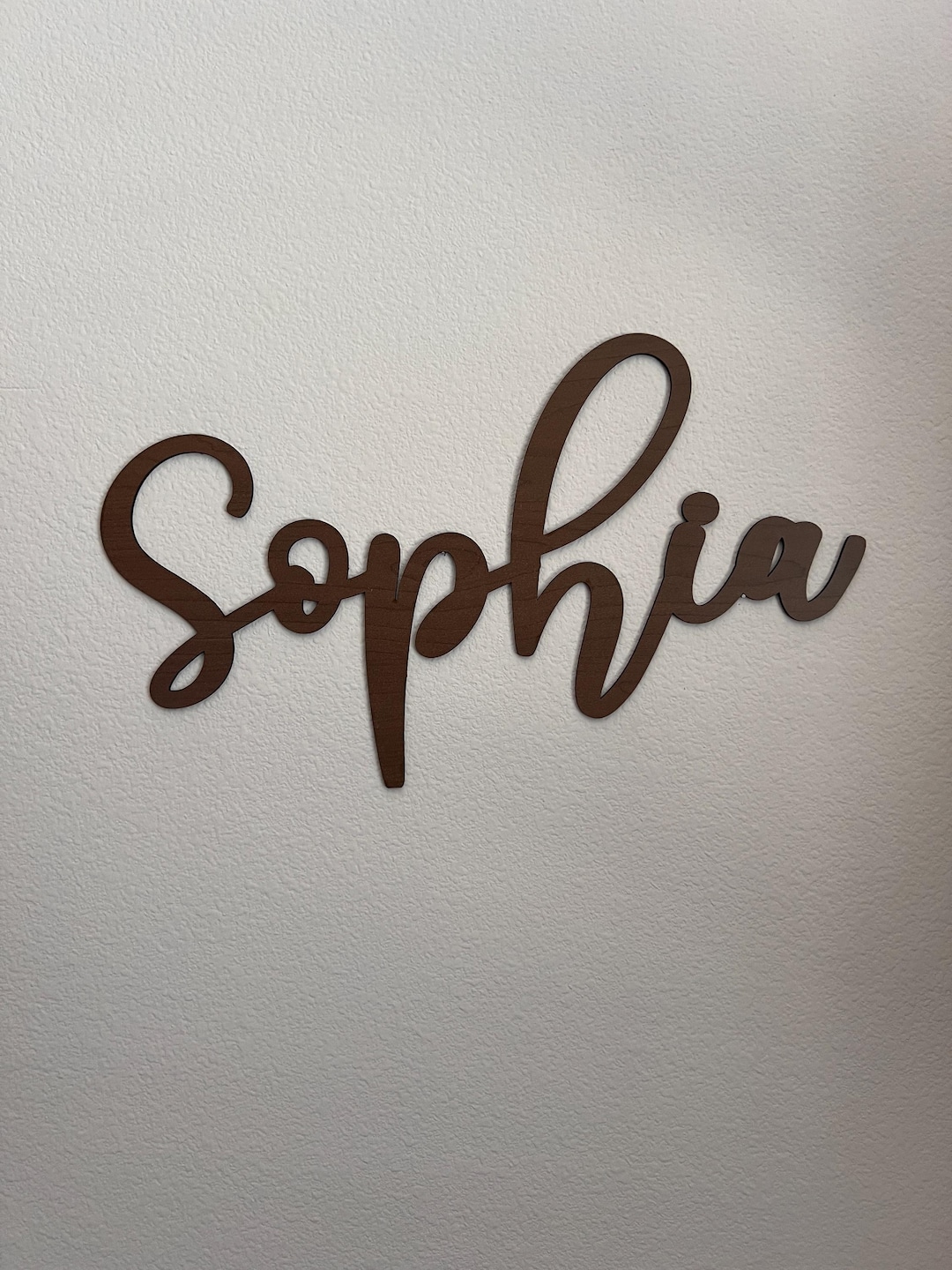 Personalized Laser Engraved Name Sign: Walnut Wood Nursery Decor - Etsy