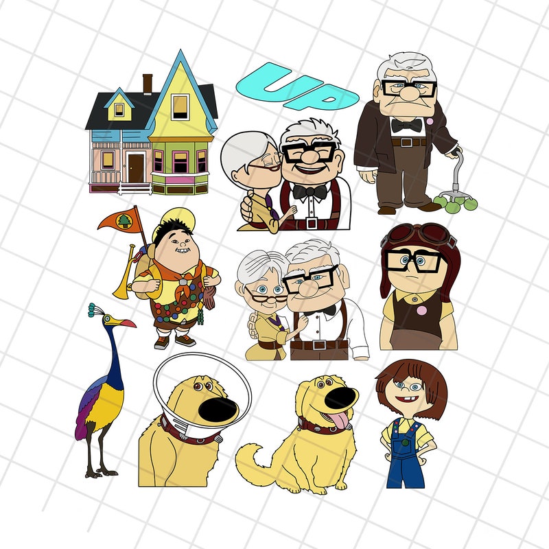Up Movie Clipart - Etsy