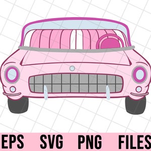 Pink Car Svg, Pink Convertible Car Svg, Pink Doll Car Svg, Eps, Png ...