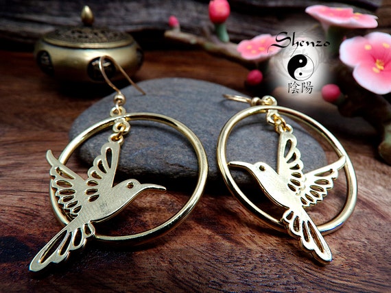 Colibri Creole Earrings for Women Chinese Jewelry - Etsy