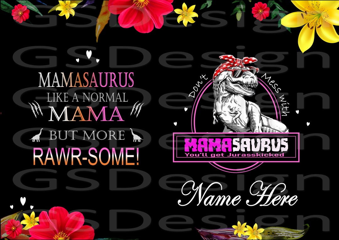 Mamasaurus Tumbler Wrap - Etsy