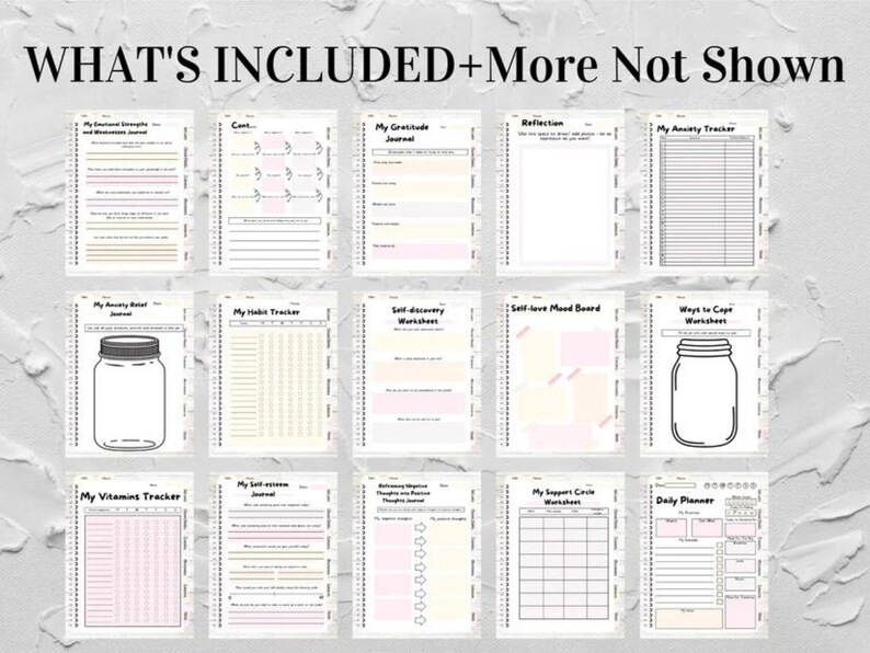 Mental Health Digital Journal Hyperlinked | Self Care Journal | Mental ...