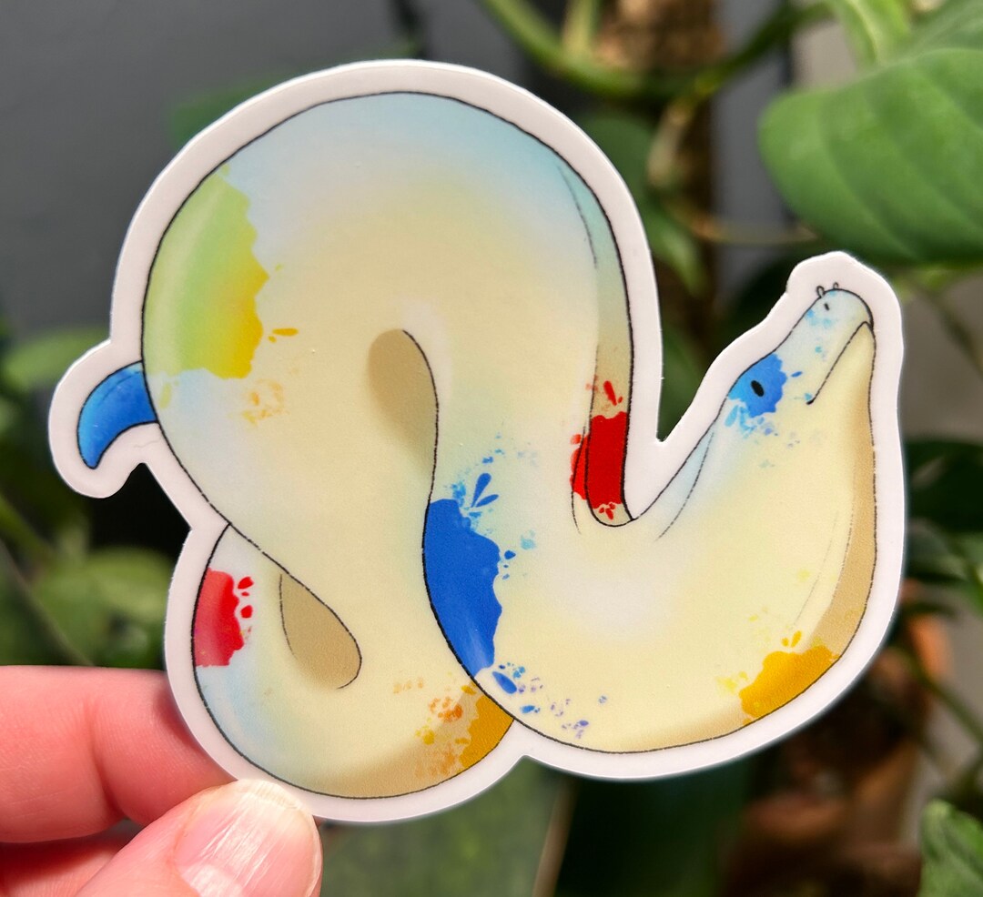 Art of the Eel Vinyl Sticker 3 X 3 Inch 30 X 30 Cm - Etsy
