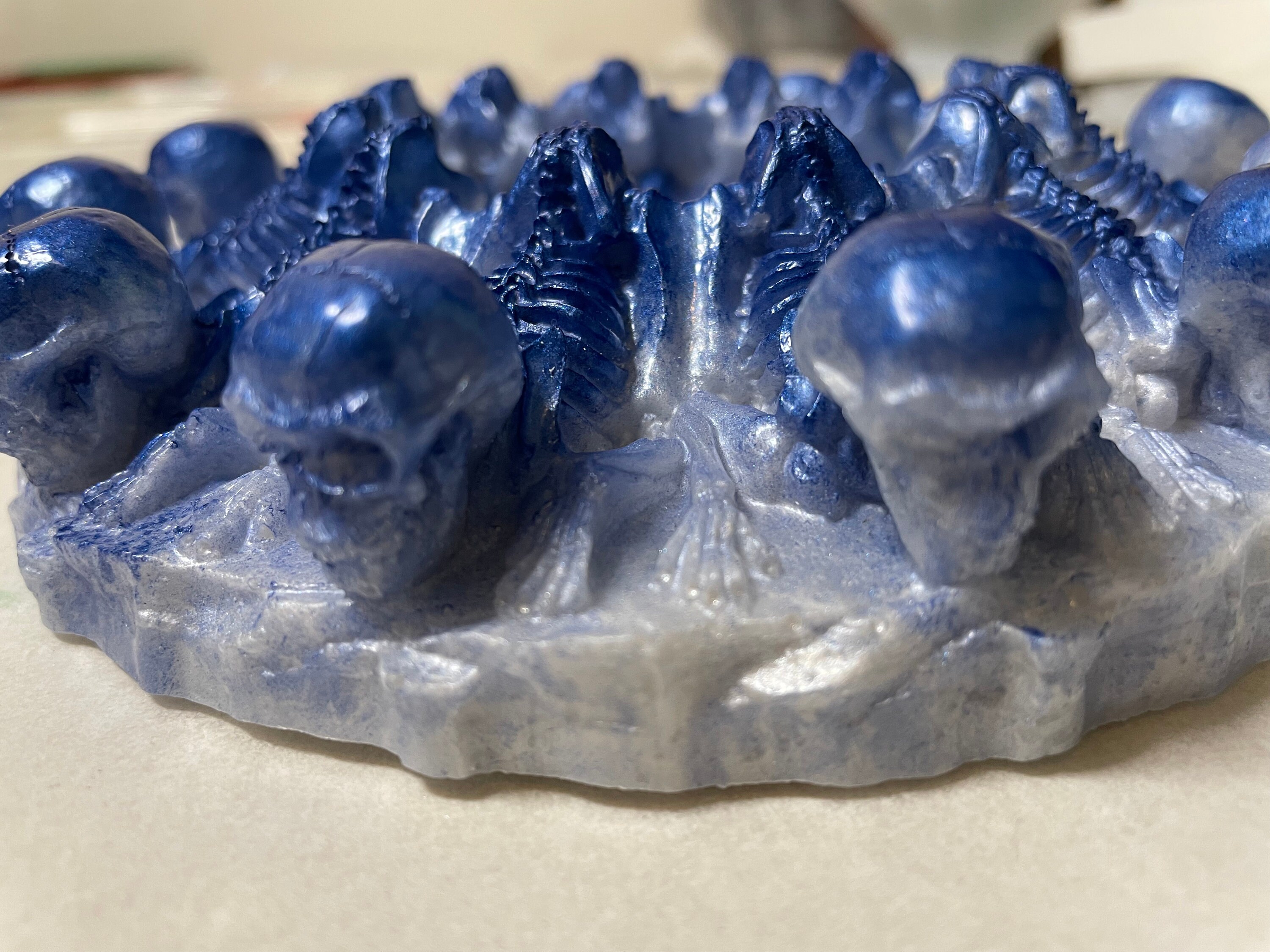 Hand Crafted Resin Skull-skeleton Ashtrays - Etsy