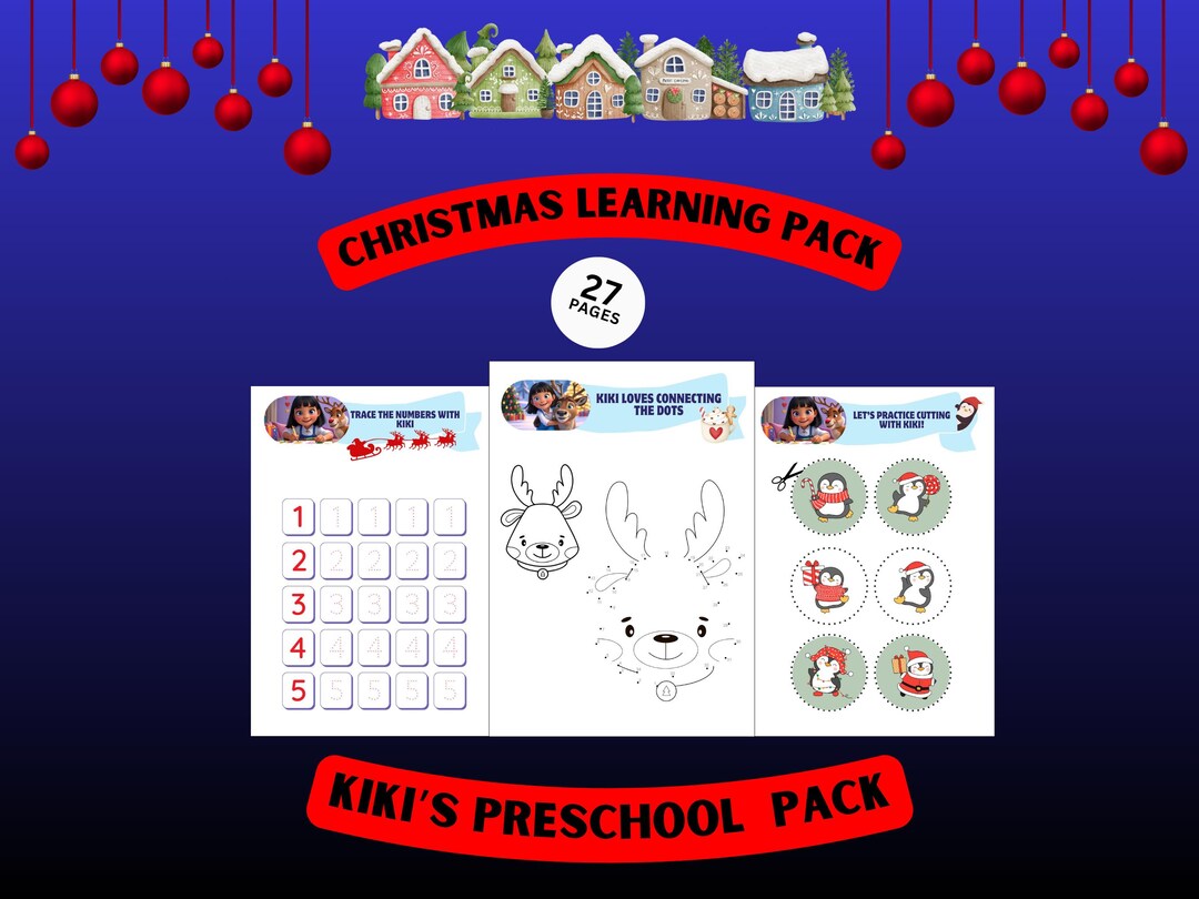 Preschool Christmas Worksheets PDF | Early Learning Holiday Pack PACK ...