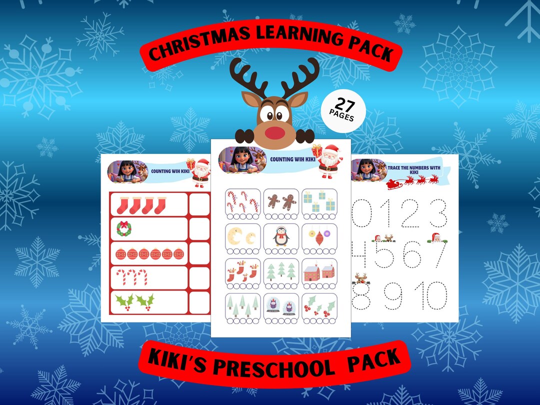 Holiday Learning Pack | Preschool Christmas Worksheets PDF KIKI ...