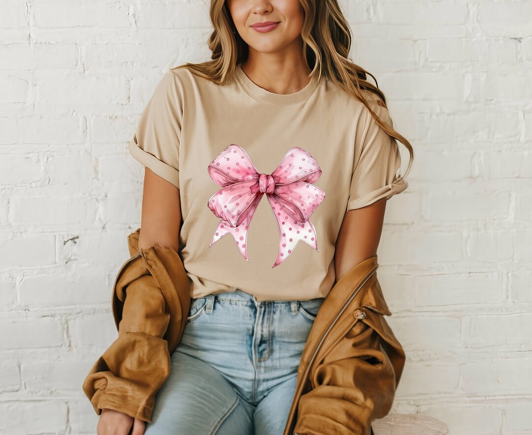 Coquette Bows Shirt, Bow Shirt, Coquette Aesthetic, Soft Girl Era ...