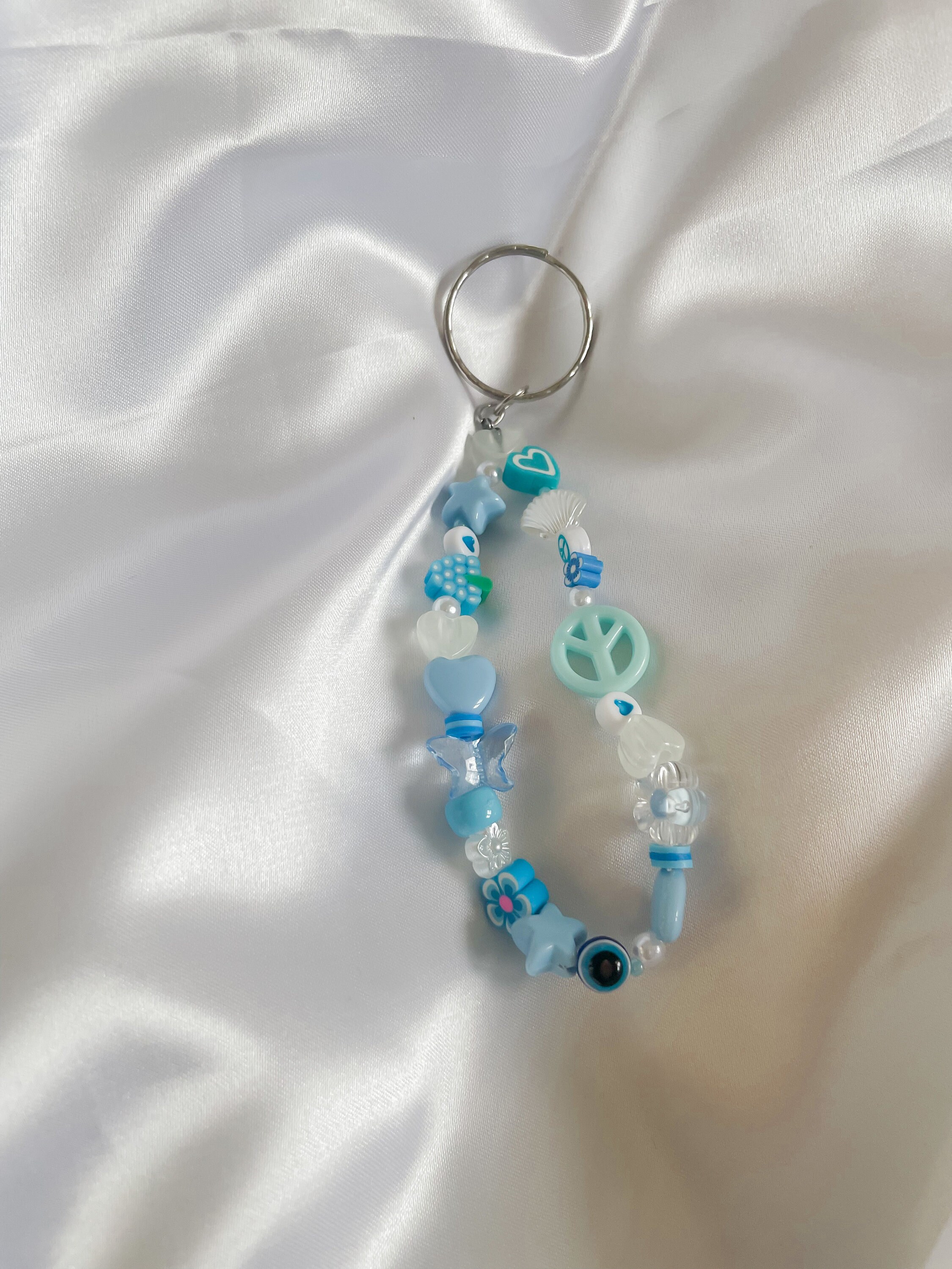 Y2K Colourful Keychains Cute Beaded Keyring Mixed Beade - Etsy UK