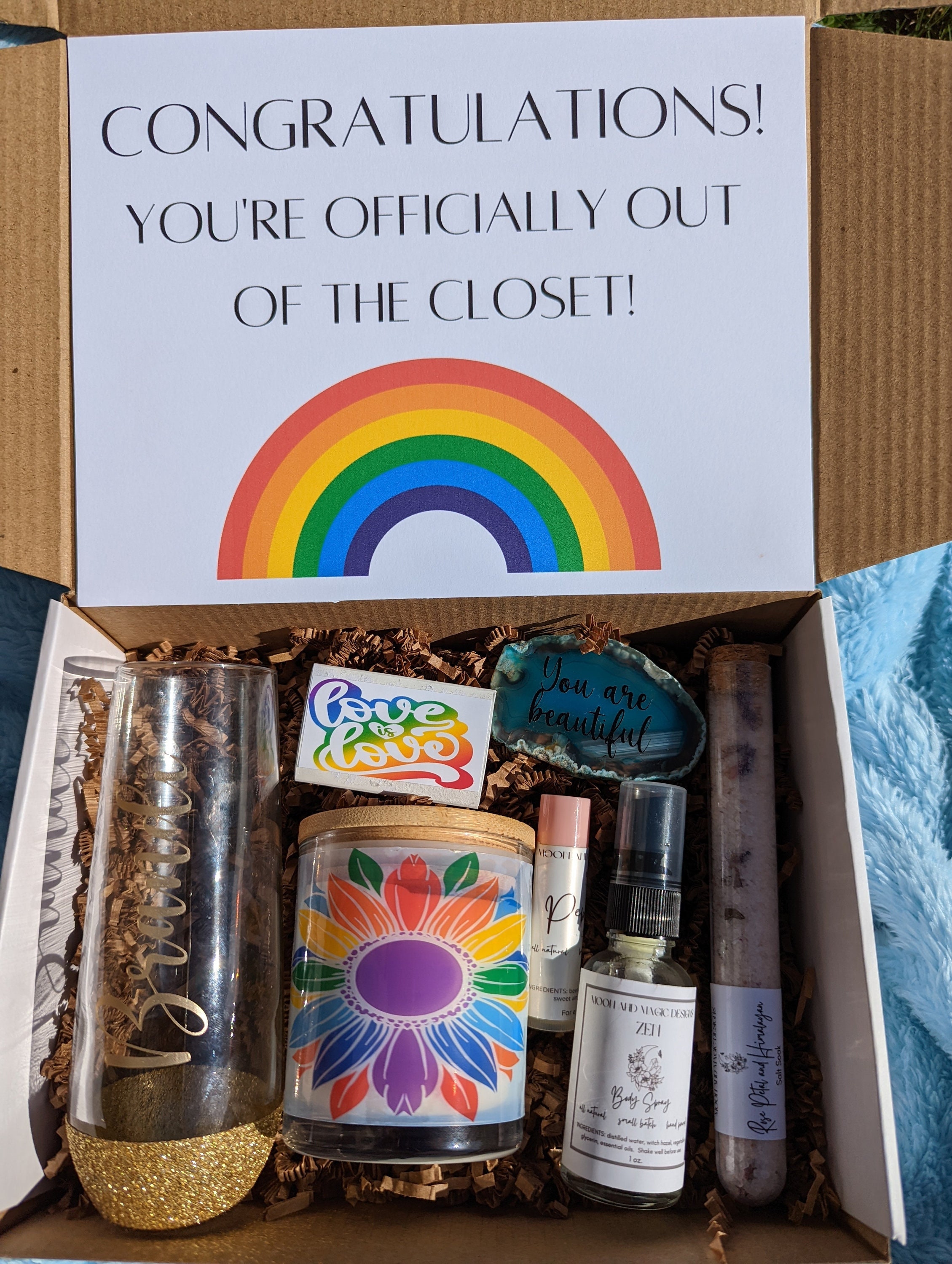 Congratulations You're Gay Gift Set, Coming Out Gift Box, Pride Gifts ...