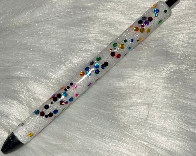 Rainbow Dot Confetti Pen White Rainbow Glitter Confetti Pen Inkjoy ...