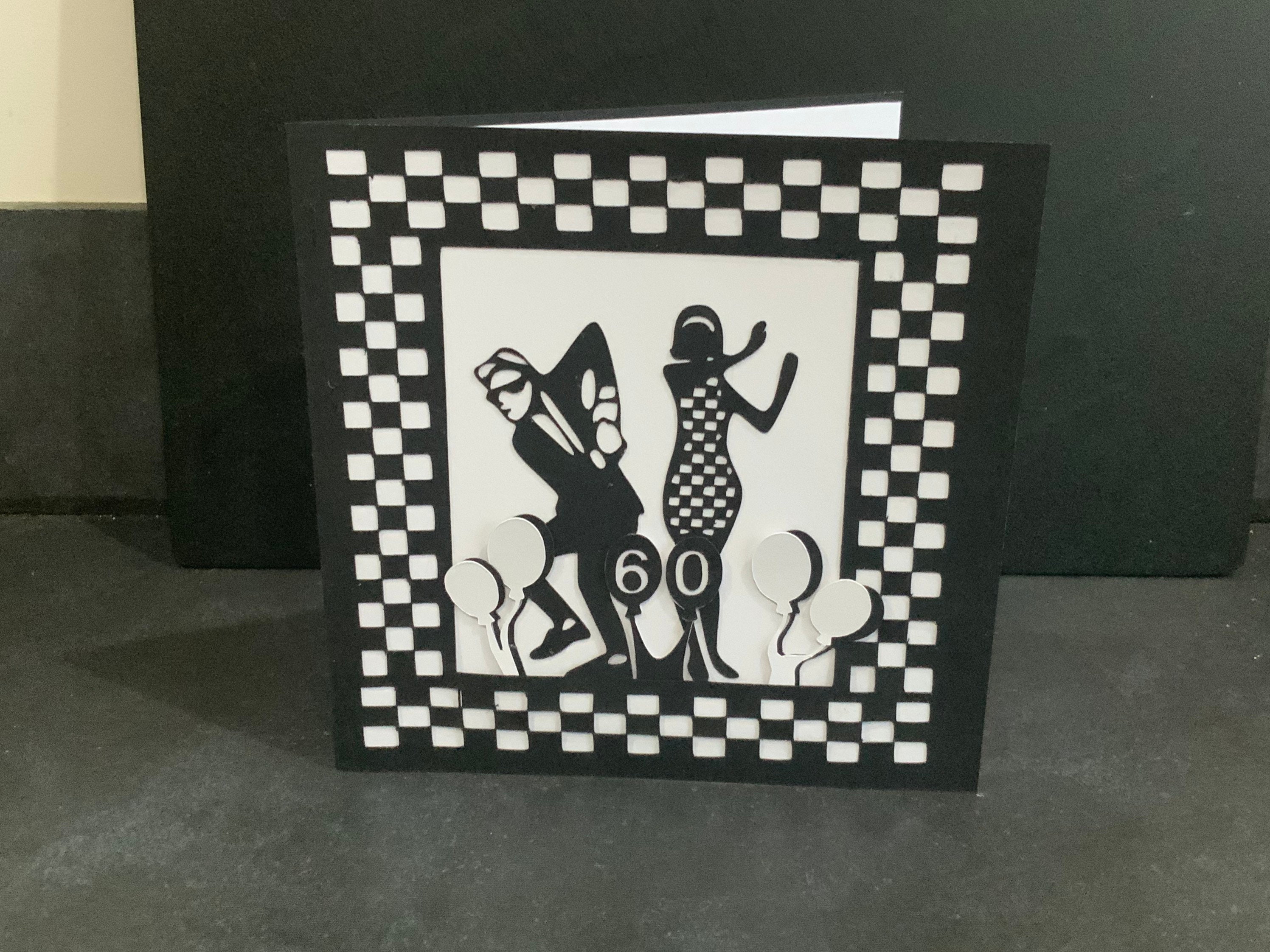 Ska Mod Two Tone Skanking Dancing Birthday Anniversary or Any Other ...