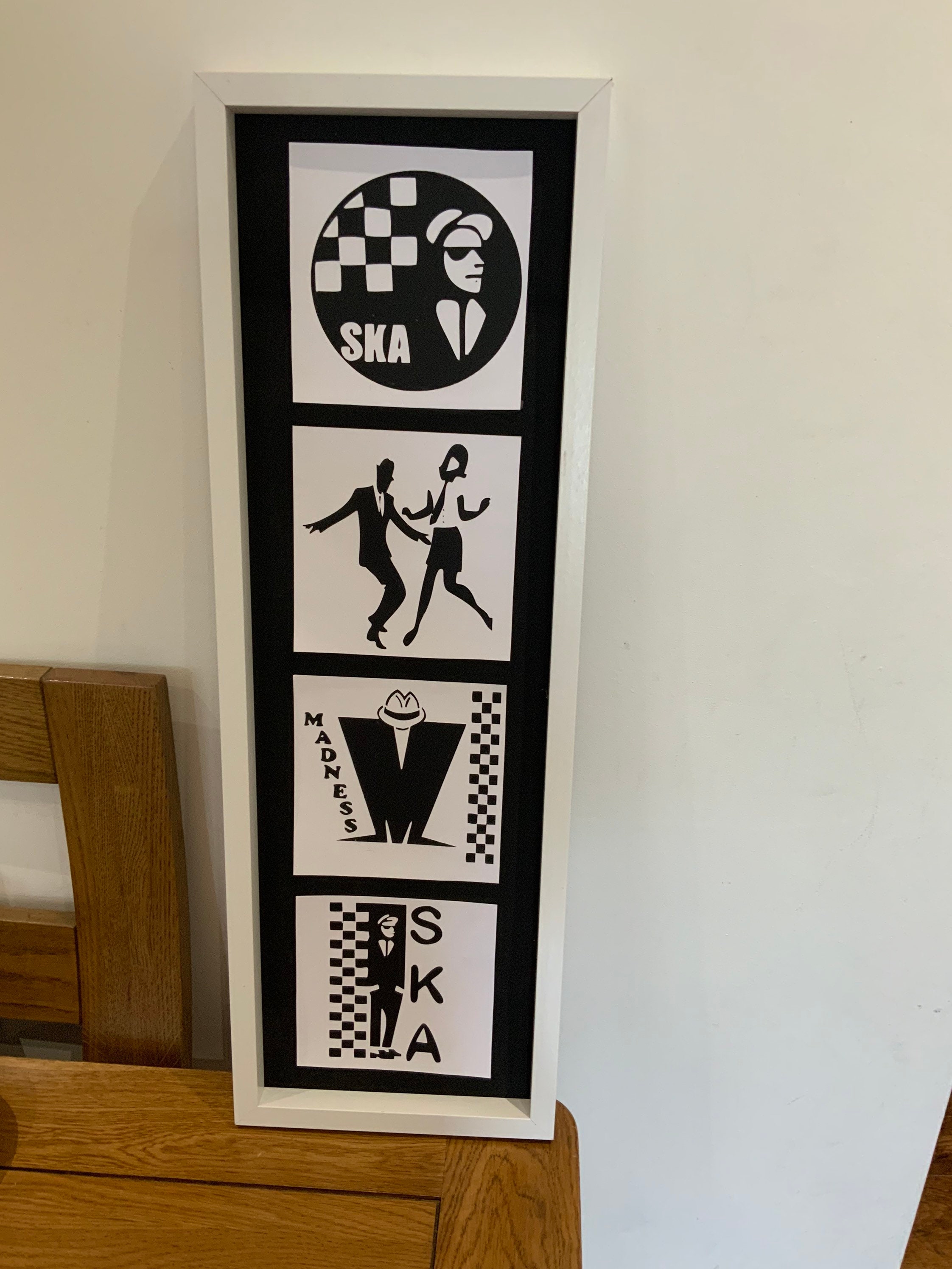 Ska Mod Two Tone Skanking Dancing Party Greetings Card SKA Two Tone Mod ...