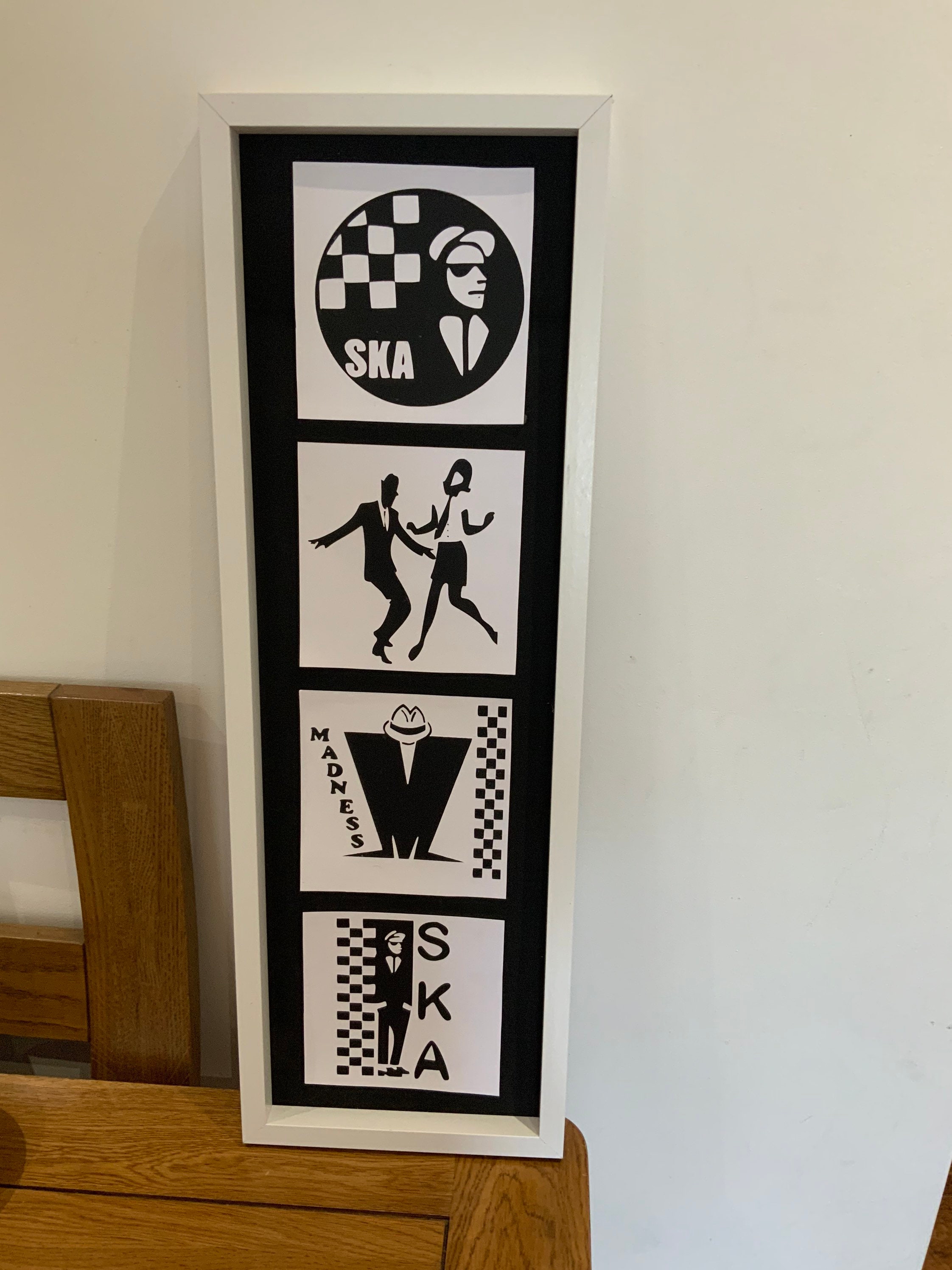 Ska Mod Two Tone Skanking Dancing Party Greetings Card SKA Two Tone Mod ...