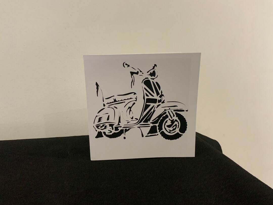 Scooter Greeting Card Vespa Mod SKA BIRTHDAY Fathers Day Celebration ...