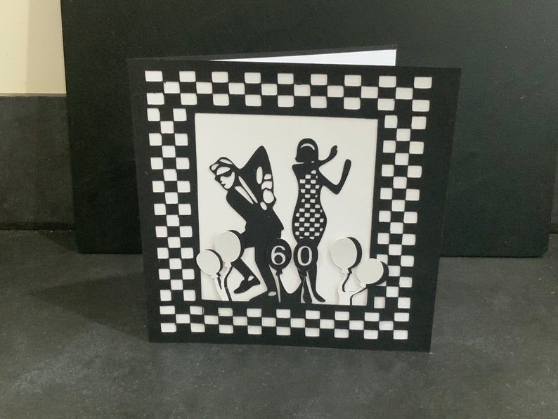 Ska Mod Two Tone Skanking Dancing Birthday Anniversary or Any Other ...