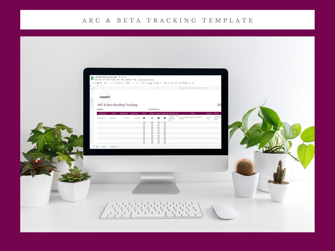 ARC & Beta Tracking Template - Etsy