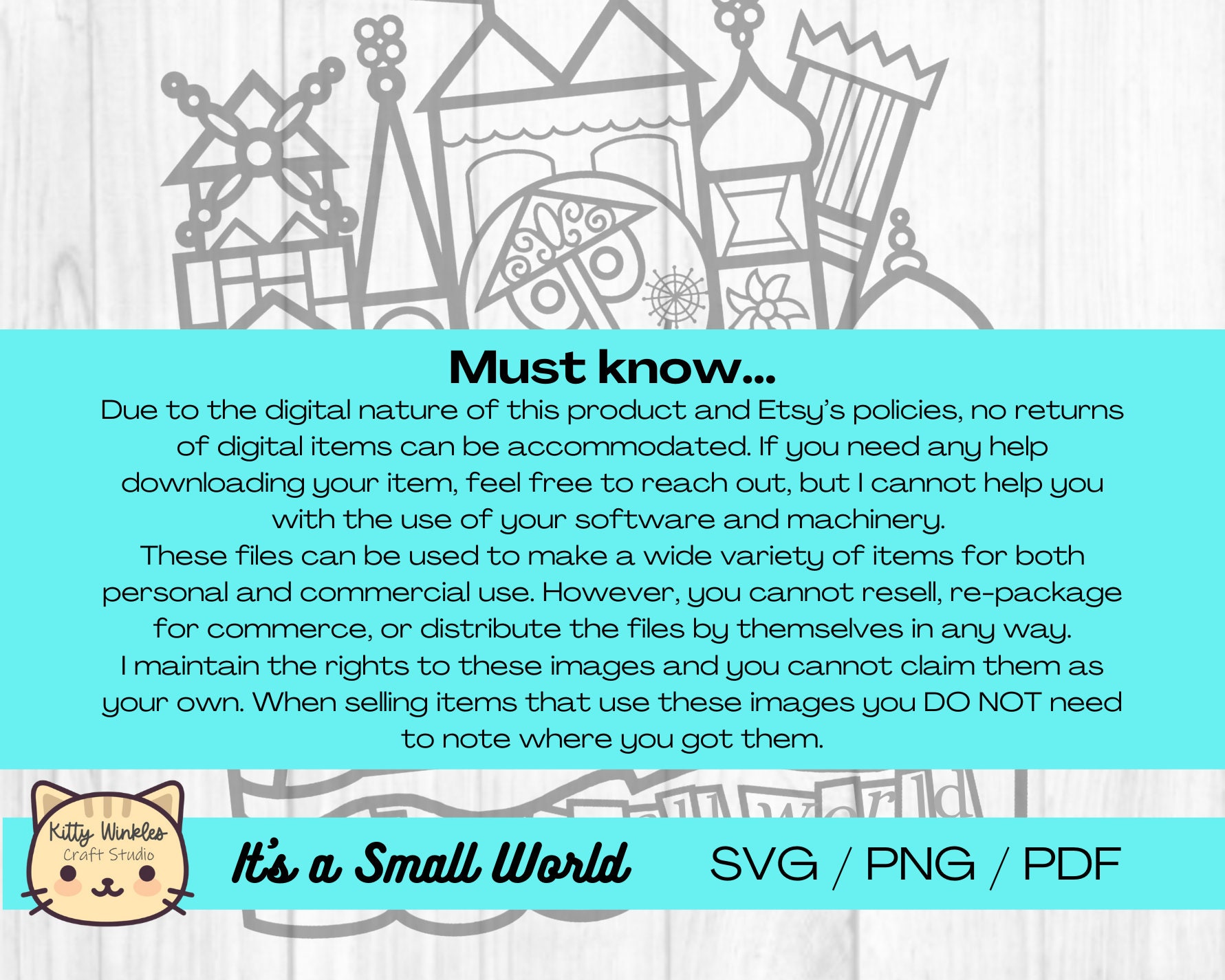 It's A Small World Cut File: Fantasyland Clock Tower, Boat Ride ...
