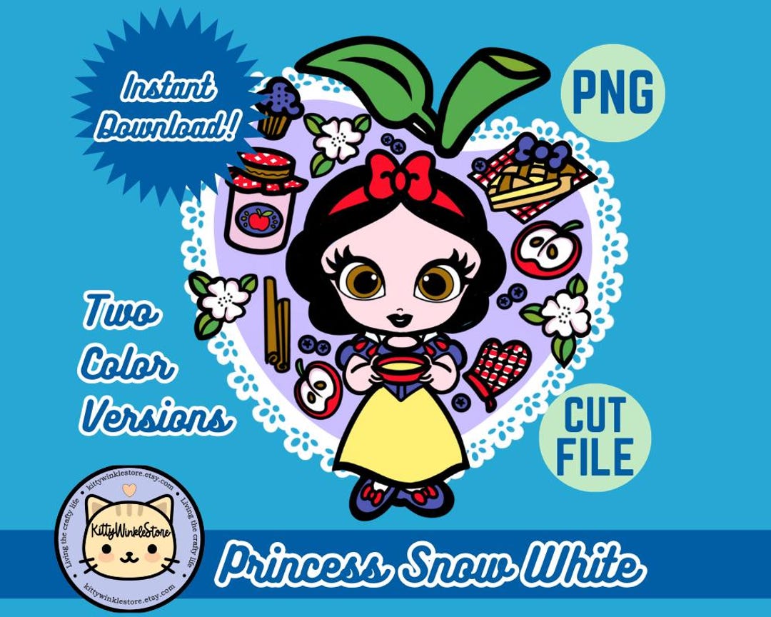 Retro Snow White Princess PNG: Classic Tee Design (digital Download) - Etsy