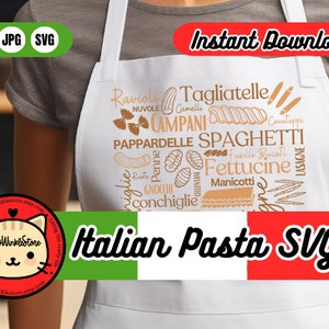 Pasta Svg, Italian Kitchen Digital File, Kitchen Decor, Noodle Svg ...