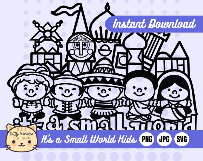 It's a Small World SVG Cutting File - Inspired by the Farewell Signs on ...