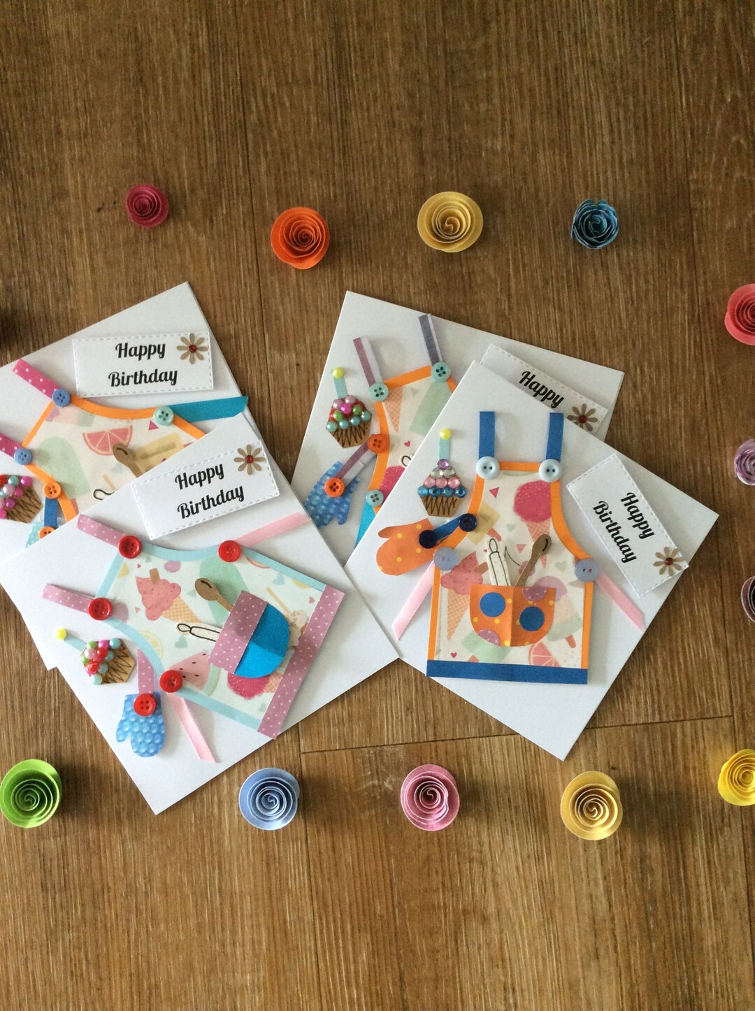 Birthday Cards, Happy Birthday, Baker Lovers, Handmade. - Etsy