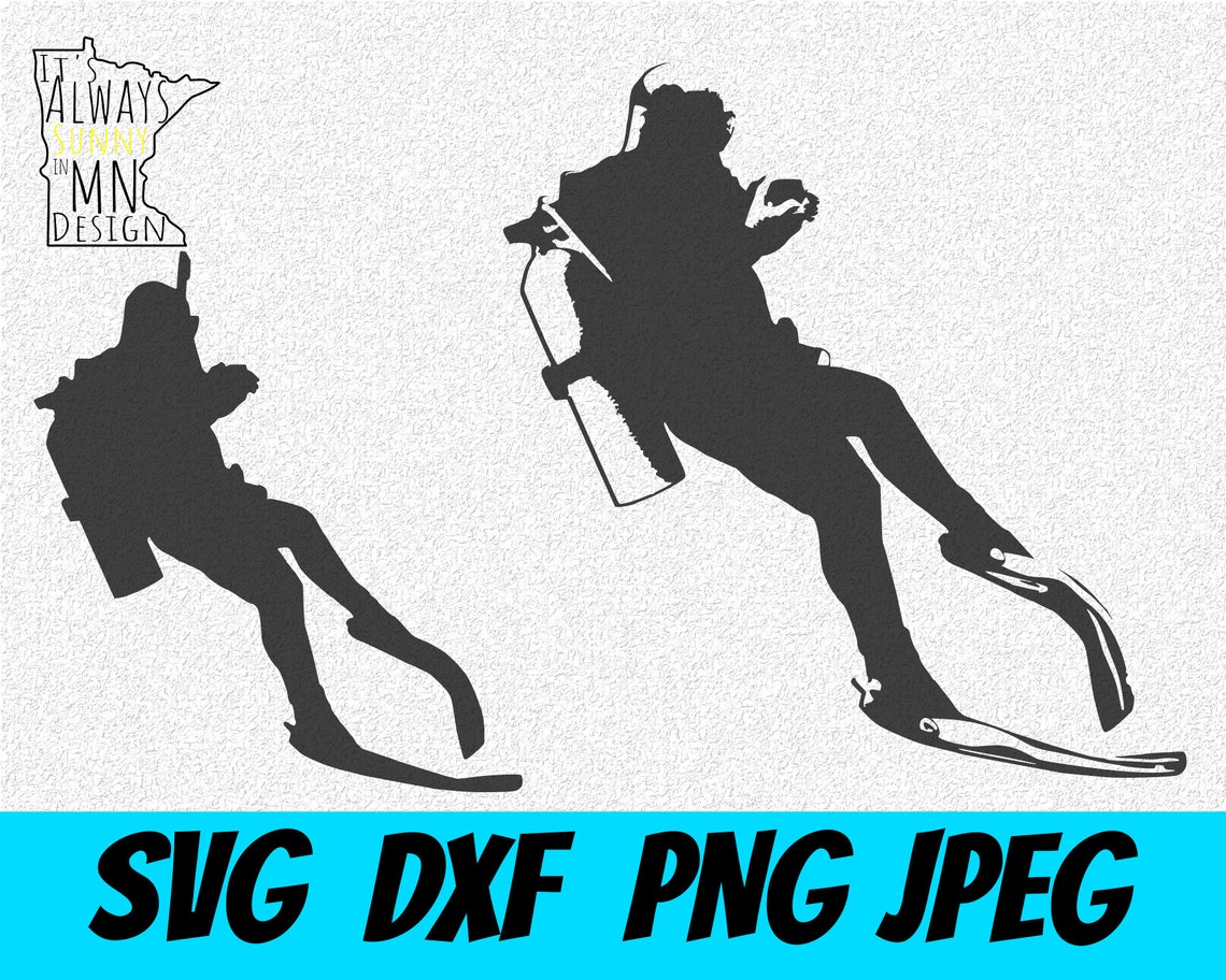 Scuba Diver SVG - Etsy