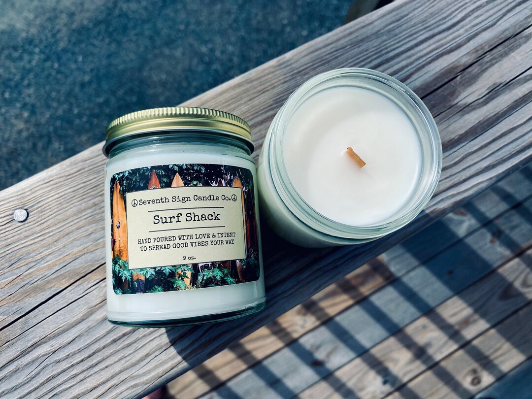 Surf Candle | Summer Candle | Beach Candle | Patchouli Candle | Ocean ...