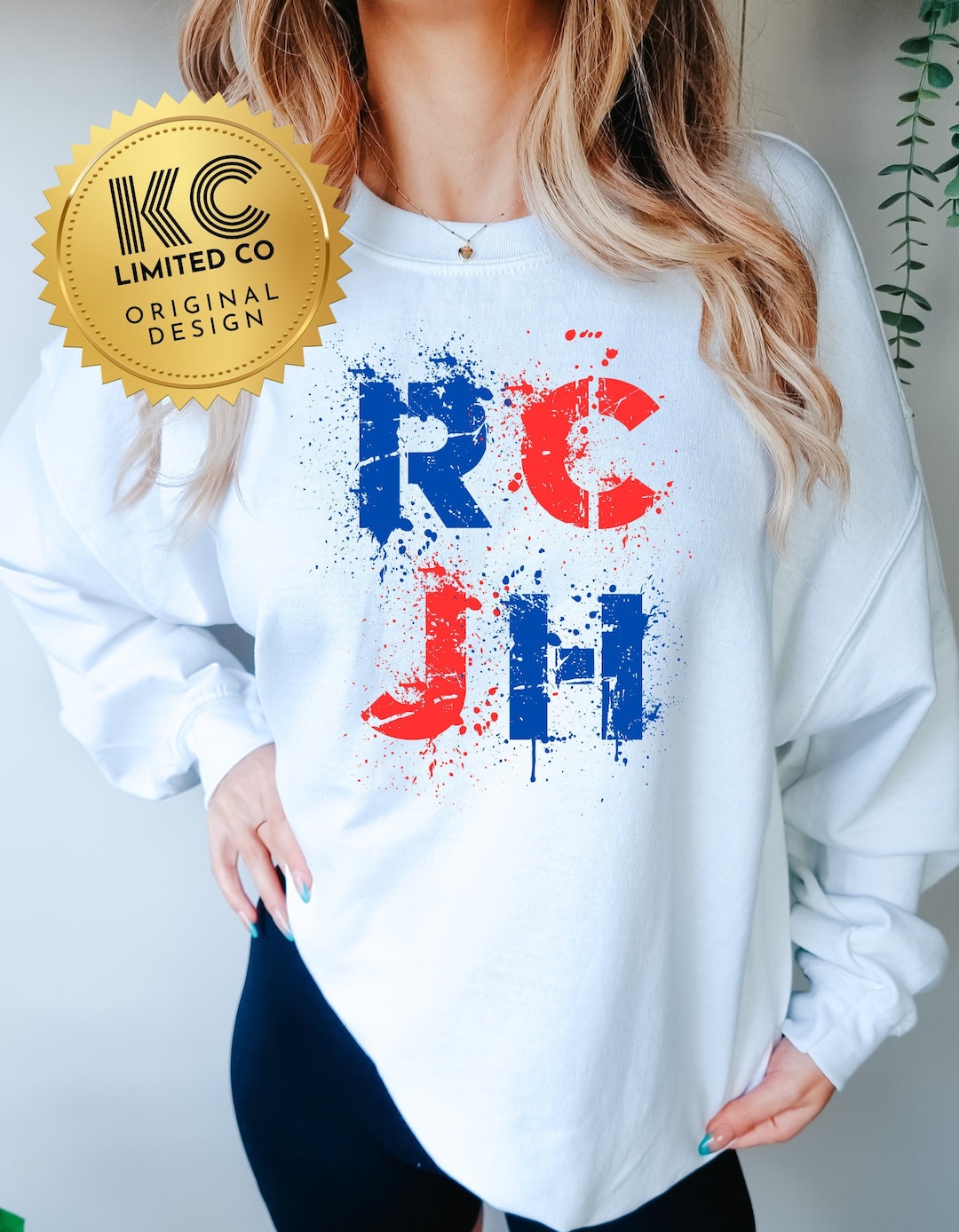 RCJH Paint Splatter Gildan Sweatshirt - Etsy