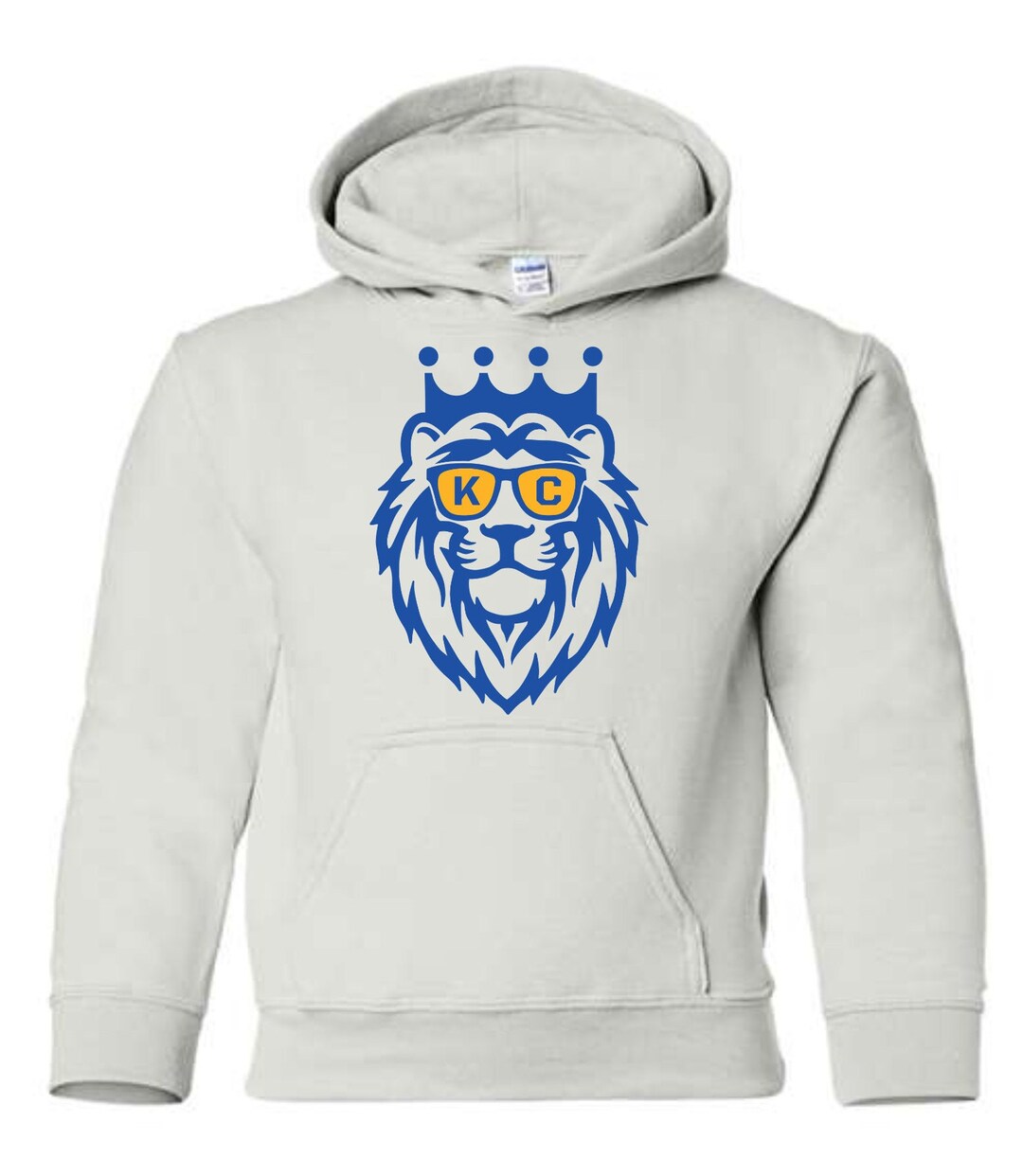 YOUTH Royals KC Slugger Gildan Hoodie - Etsy