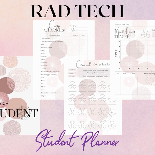 Rad Tech Student Planner - Etsy