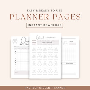 Rad Tech Student Digital Planner - Etsy