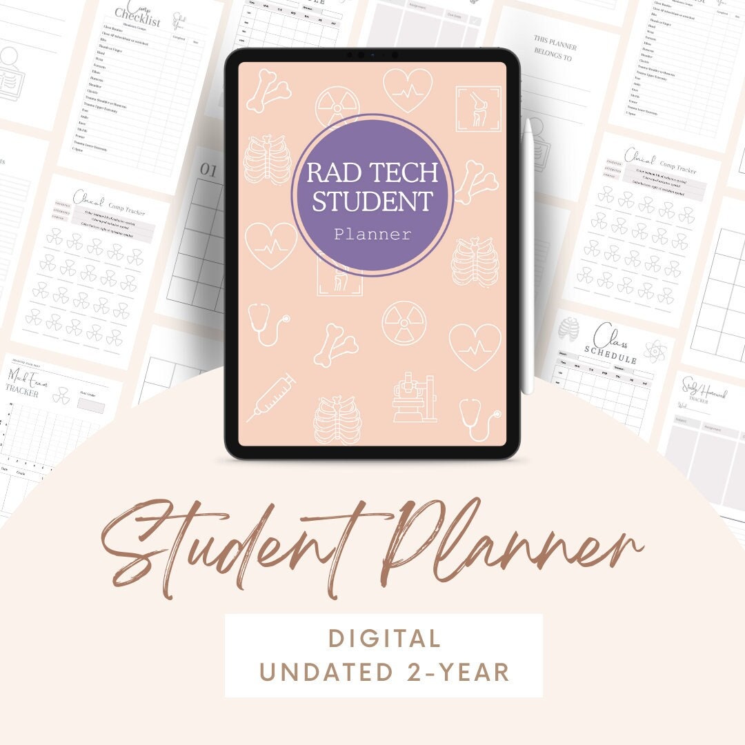 Rad Tech Student Digital Planner - Etsy